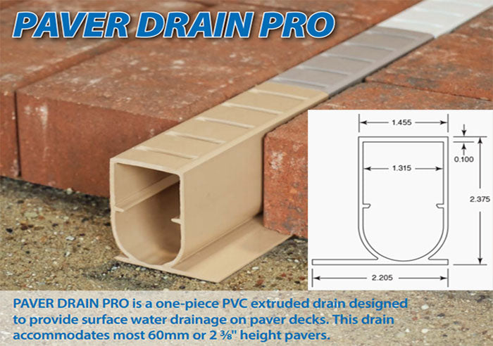 Paver Drain Pro 80-Feet per Full Case - 8 x 10-Ft Lengths – Aquamasters ...